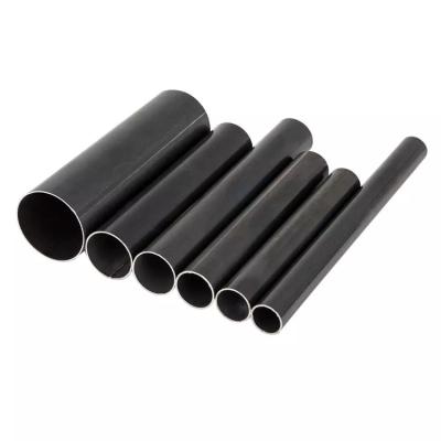 China ERW Black Steel Pipe 12.7-406mm OD with Q195-Q345 Material for Construction and Waterworks Applications for sale