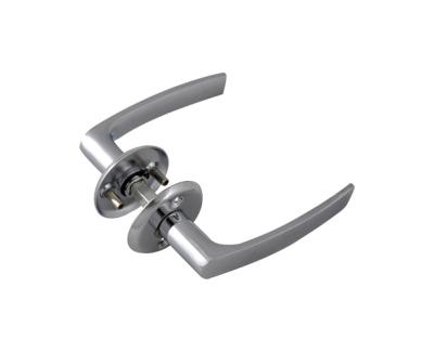 China Steel Door Handle with Chrome Gold PVD Finish - 2000 PCS MOQ - 7-28 Day Delivery for Glass Doors for sale
