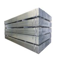China 7.5mm Galvanized Steel Square Tube 20x20mm to 500x500mm with 200-600g/m² Zinc Coating for Construction for sale
