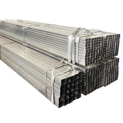 China Q345 Galvanized Steel Square Tube 20x20mm to 500x500mm Hot Dip Low Carbon Steel Pipe for sale