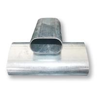 China Q235 Hot-Dipped Galvanized Flat Oval Steel Tube 10x20mm to 40x80mm with 0.2-2.5mm Thickness for Construction and Industrial Applications for sale