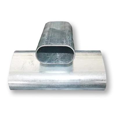 China Q235 Hot-Dipped Galvanized Flat Oval Steel Tube 10x20mm to 40x80mm with 0.2-2.5mm Thickness for Construction and Industrial Applications for sale
