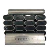 China Q195 ERW Galvanized Oval Steel Tube 0.5-2.0mm Thickness for Construction and Manufacturing for sale