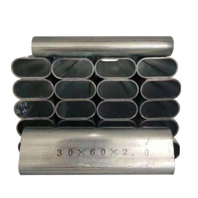 China Q195 ERW Galvanized Oval Steel Tube 0.5-2.0mm Thickness for Construction and Manufacturing for sale