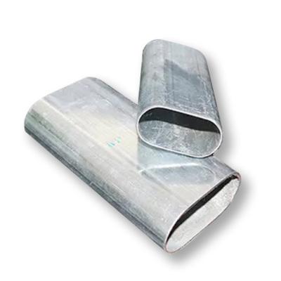 China Q345 Mild Steel Flat Oval Tube for Railings - 0.5mm to 30mm Wall Thickness, 6m Standard Length for sale