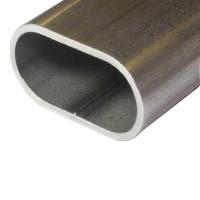 China A53-A369 Flat Oval Steel Tube 20×50mm Cold Rolled Galvanized with 0.5-2.0mm Wall Thickness for sale