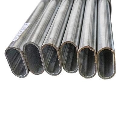 China S235 S355 Flat Oval Steel Tube 20-508mm OD Galvanized ERW Pipes for Construction and Scaffolding for sale