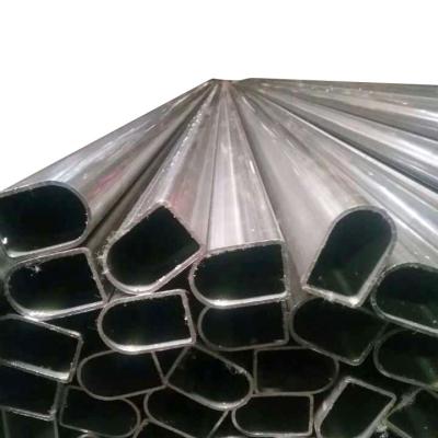 China Q345 D Shaped Steel Pipe AISI ASTM Cold Rolled Structural Steel Tubing 10x15-115x42mm for sale