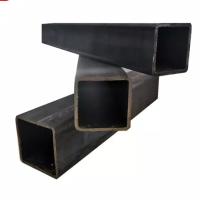 China Black Square Steel Pipe ERW Welded Carbon Steel Tube 10x10mm to 600x600mm Cold Rolled for sale
