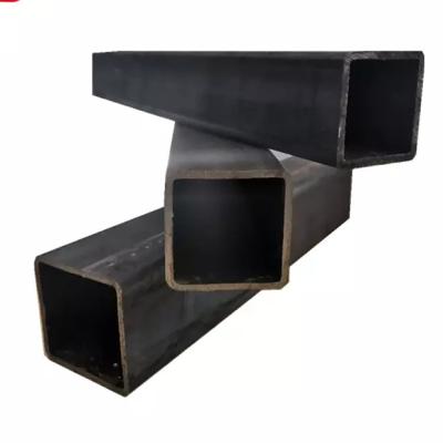 China Black Square Steel Pipe ERW Welded Carbon Steel Tube 10x10mm to 600x600mm Cold Rolled for sale