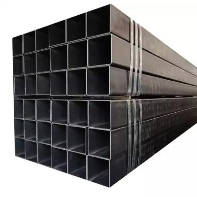 China OEM MS Black Steel Pipe EN10219 DIN17100 Square Round 16x16 to 250x250mm for Architecture for sale