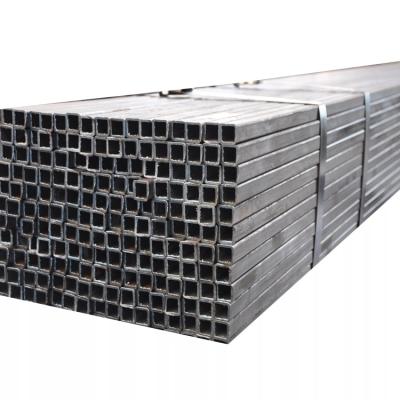 China Hot Rolled S235 S355 Black Steel Pipe 6m Oil Bared Surface ERW Welded Square Round Tube for sale