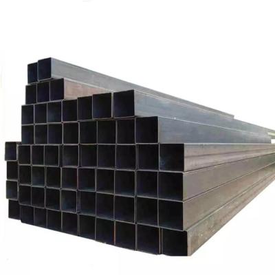 China CE ISO Black Steel Pipe Q235B High Precision Plain End Square Rectangular 16x16 to 250x250 mm for sale