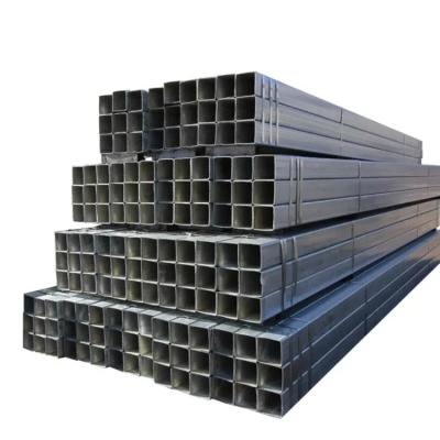 China A369 Black Steel Square Rectangular Pipes 6m Length Hot Rolled for Construction - Sizes 10x20mm to 250x250mm for sale