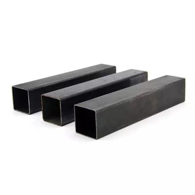 China Welded Galvanized Black Steel Square Pipe 18x18mm ERW Carbon Steel Tube 6m Length for sale