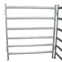 China Welded Galvanized Steel Pipe Fence Panels 1.8x2.1m A53 for Cattle Horse Sheep Corral Farm for sale