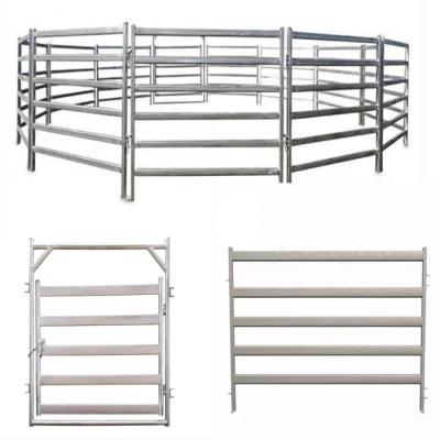 China Hot Dipped Galvanized Cattle Yard Panels 1.8x2.1m with 50x50mm & 40x40mm RHS Steel Pipes for sale