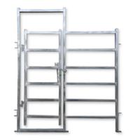 China Hot Dipped Galvanized Livestock Fencing Panels 1.8x2.1m with 1.6mm Steel Pipe for Cattle Horse Sheep Corral for sale