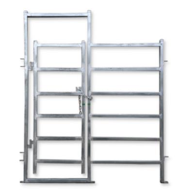 China Hot Dipped Galvanized Livestock Fencing Panels 1.8x2.1m with 1.6mm Steel Pipe for Cattle Horse Sheep Corral for sale