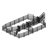 China 1.6mm Hot Dipped Galvanized Livestock Fence Panel 32mm 42mm OD Round Pipe for sale