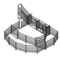 China Galvanized Livestock Fencing Panels 1.8m×2.1m Heavy Duty Corral Gates for Cattle and Horses for sale