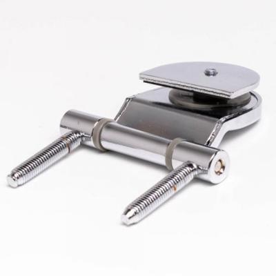 China Alloy Steel Plastic European Style Glass Door Hinges 180 Degree Opening 12mm for Sauna Applications for sale