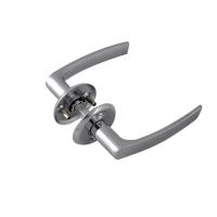 China Zinc Alloy Steel Door Handle 140mm x 60mm with EN1906 Grade 4 Certification for Wooden and Metal Doors for sale