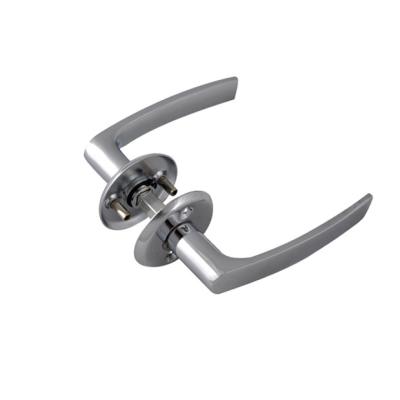 China Zinc Alloy Steel Door Handle 140mm x 60mm with EN1906 Grade 4 Certification for Wooden and Metal Doors for sale