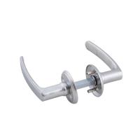 China AISI 304 Stainless Steel Door Handle with 6.5mm Rose Design and Chrome Finish for Wooden Doors - Zinc Alloy Construction for sale