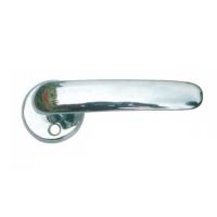 China Chrome Finished Steel Door Handles SS ISO Certified for Commercial Glass Doors and Hotel Applications for sale