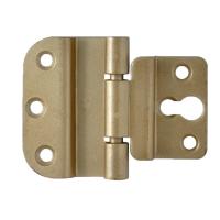 China 2mm Adjustable Steel Door Hinge with Zinc Chrome Powder Coating - 98mm Size for Wooden & Glass Doors for sale