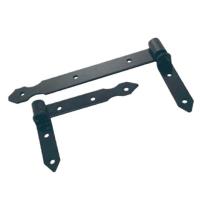 China Zinc Powder Coated Alloy Steel Gate Hinges Black Customizable 3500 pcs MOQ for sale