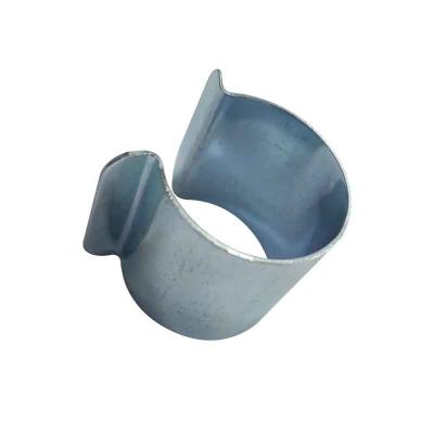 China Greenhouse Metal Spring Clip 65Mn Steel for 20-60mm Pipe Diameter Zinc Plated for sale