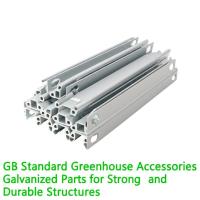 China Galvanized Greenhouse Tunnel 20x10x7ft Customizable Steel Frame with UV Protection for sale