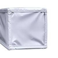 China Galvanized Square Greenhouse Tunnel 20x10x7ft Polyethylene Cover UV Protection Customizable for sale