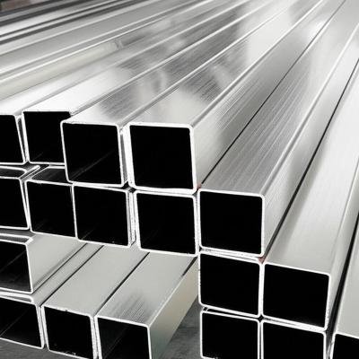 China Pre Galvanized Carbon Steel Square Rectangular Tube 40-60 Gsm Coating for Construction for sale