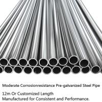 China Pre-galvanized Steel Pipe 12m Length Square Rectangular Shape 370 MPa Tensile Strength for sale