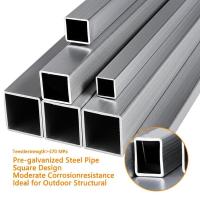 China Pre-galvanized Steel Pipe Square Design Tensile Strength 370 MPa for Outdoor Structural Use for sale