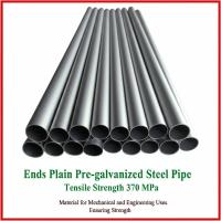 China Pre-Galvanized Steel Pipe Tensile Strength 370 MPa Carbon Steel 6m Length for Construction Furniture Automotive for sale