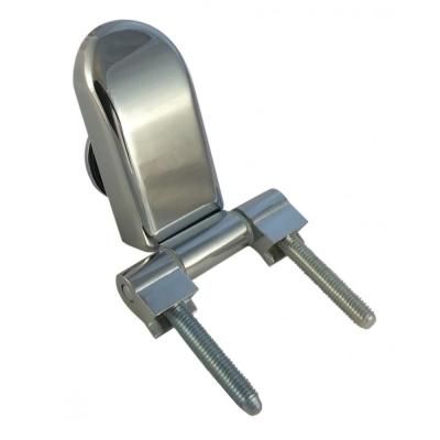 China Custom Sauna Door Hinge Alloy Steel Zinc Chrome Finish 2000 Pcs MOQ for Glass Door for sale