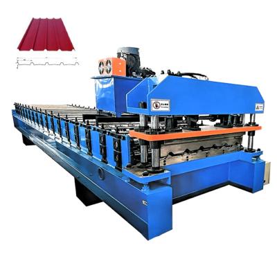 China Single Layer Roll Forming Machine with Hydraulic Cutting and 6-8m/min Speed for Galvanized Roofing Sheets for sale