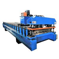 China Single Layer Roll Forming Machine with Hydraulic Cutting and 6-8m/min Speed for Galvanized Roofing Sheets for sale