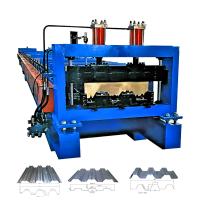China Double Layer Floor Deck Roll Forming Machine 6-8m/min Hydraulic Cutting for Corrugated Roof Panels for sale
