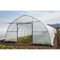 China Zippered Door Galvanized Steel Greenhouse Tunnel 20x10x7ft Waterproof PE Cover for sale
