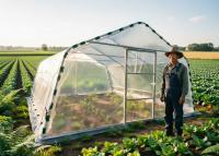 China Single-span Tunnel Greenhouse with Polyethylene Film for livestock breeding  goods storage  temporary shelters or field hospitals in emergency wartime scenarios for sale
