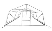 China Single-span Tunnel Greenhouse with Polyethylene Film for livestock breeding  goods storage  temporary shelters for sale