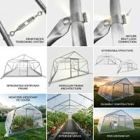 China Blackout Light Deprivation Mushroom Tunnel Greenhouse 9m Wide 30m Long Shade Net House for sale