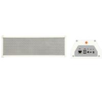 China Aluminum Material White Column Speaker 15W 4 Inch Woofers Waterproof With Dual USB Interface for sale