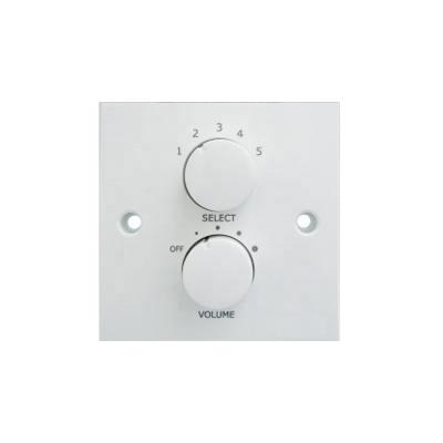 China Square Type 60W White Color PC Volume Controller Wall Mounted Easy Operation for sale