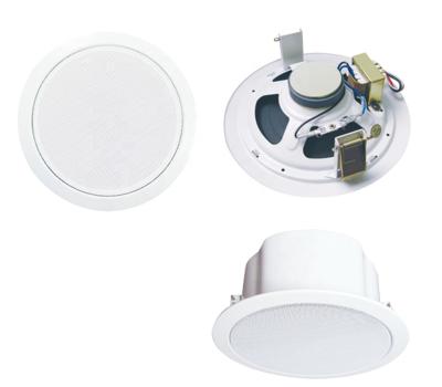 China 6 Inch Ceiling Speaker 6W 100V Loudspeaker with Metal Back Cover High Quality OEM ODM Iron Material for sale